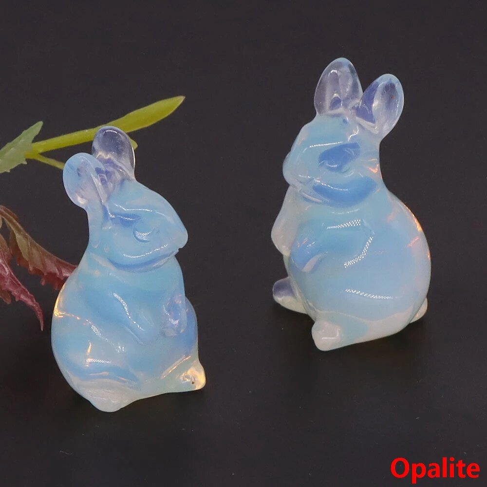 Статуэтка кролика из натурального камня 20pcs, Opalite