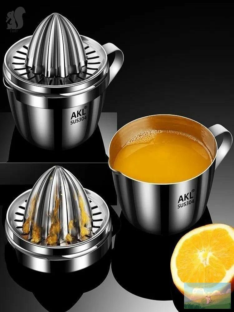 Соковыжималка AKL SUS304, ручная, из нержавеющей стали, для цитрусовых, с подсоководом, для кухни, пресс