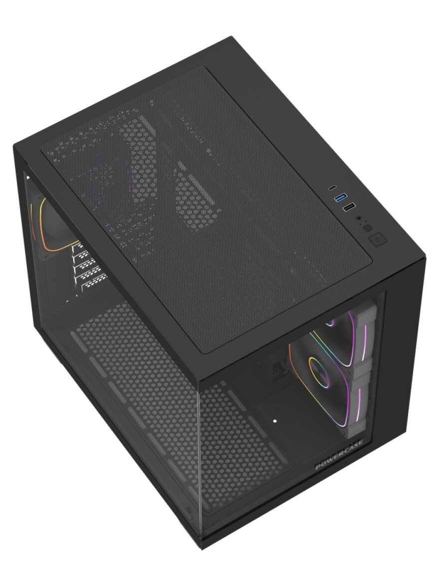 Корпус Powercase Vision Micro M5CB, черный — фото 1