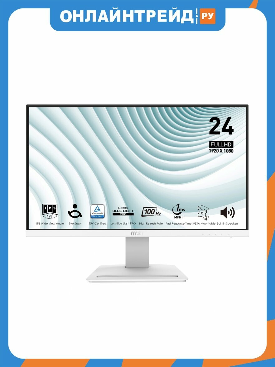 Монитор Msi PRO MP243XW 23.8" White (9S6-3PB5CH-075)