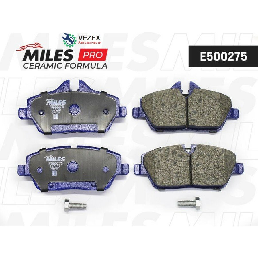 MILES E500275 Колодки тормозные передние (Смесь CERAMIC серия PRO) BMW E81/E87/MINI COOPER 04- (TRW GDB1611) E500275