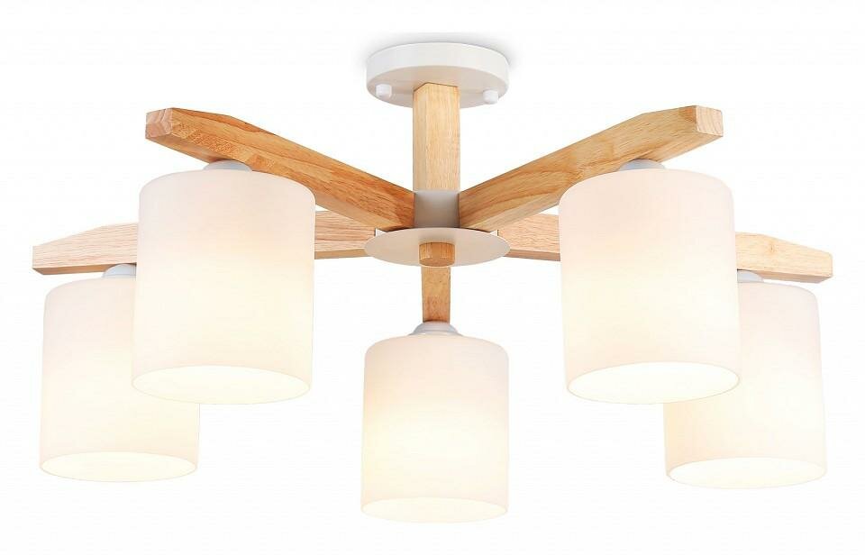 Люстра на штанге Ambrella Light TR TR83113 цвет плафона подвески Белый, цвет арматуры Белый, Коричневый