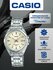 Наручные часы CASIO, желтый, серебряный
