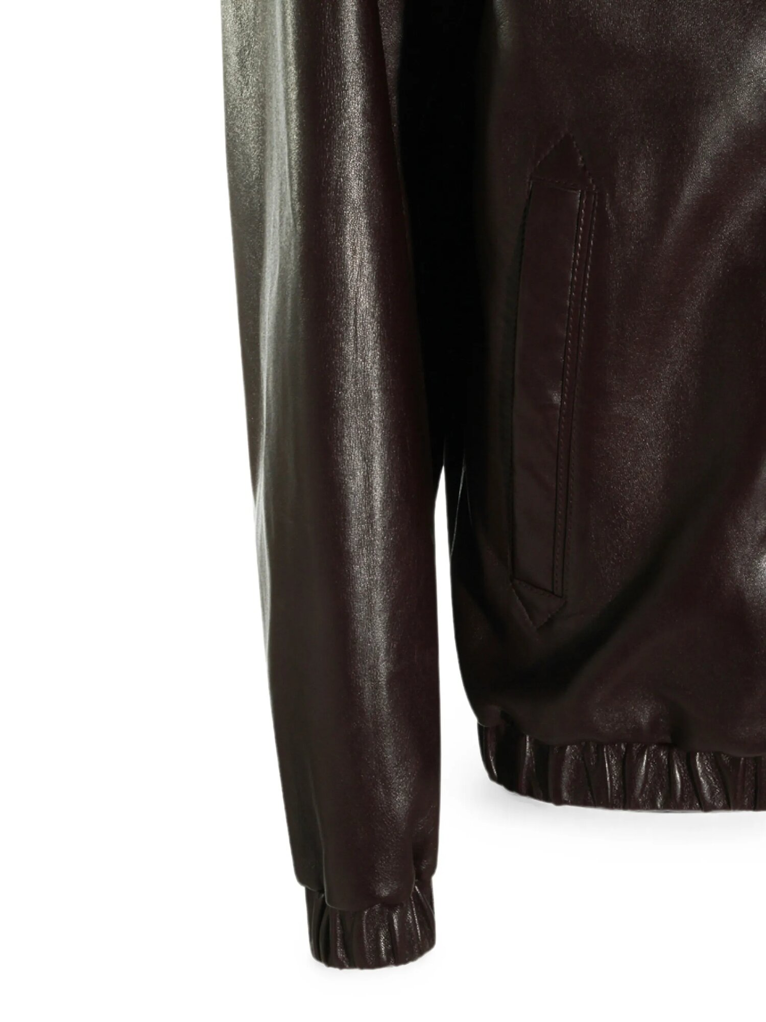 Куртка Canali Zip-up leather jacket, размер 50 — фото 1