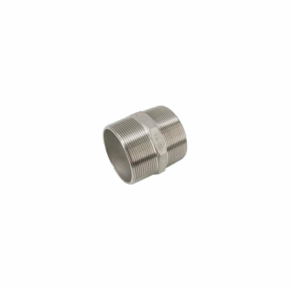 Ниппель резьбовой NEWKEY нержавеющая сталь AISI304 DN65 (2_1/2), (CF8), PN16 NK-NM65/4