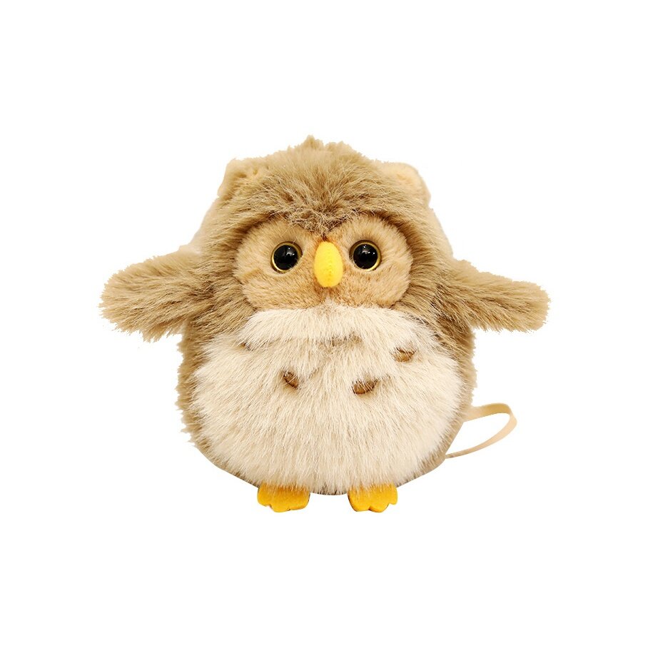Плюшевые игрушки BANLI «Пингвин» и «Сова» с магнитной подставкой, оттенок Owl, 12CM EU