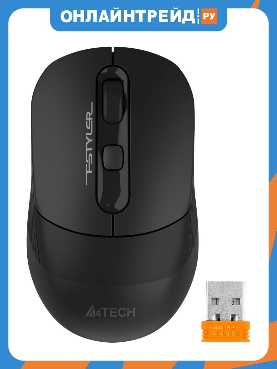 Мышь A4TECH Fstyler FB10CS беспроводная черный
