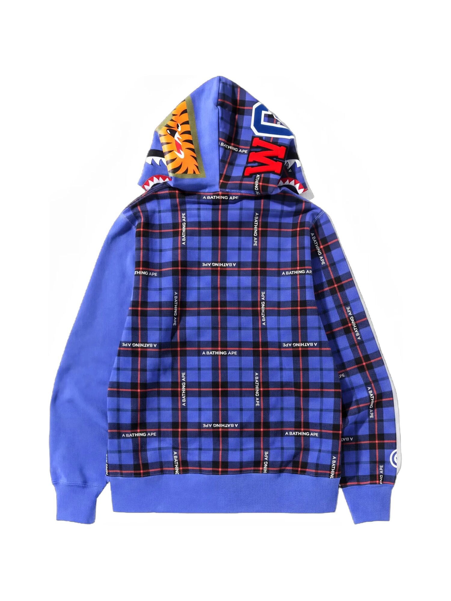 Худи A BATHING APE Shark check hoodie, размер 52 — фото 1