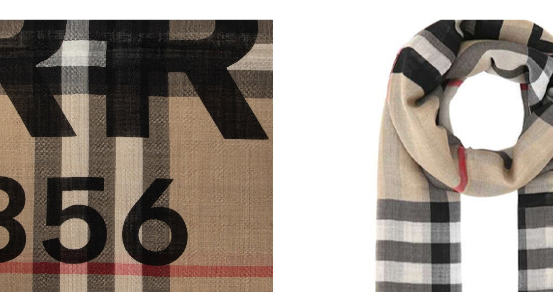 Шарф BURBERRY для мужчин, one size, коричневый — фото 1