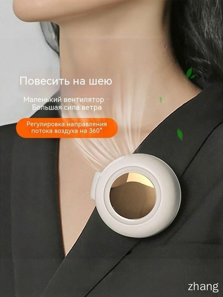 Портативный фен DPWL - зеленый, с золотым кругом и ручкой, для дома и офиса — фото 1