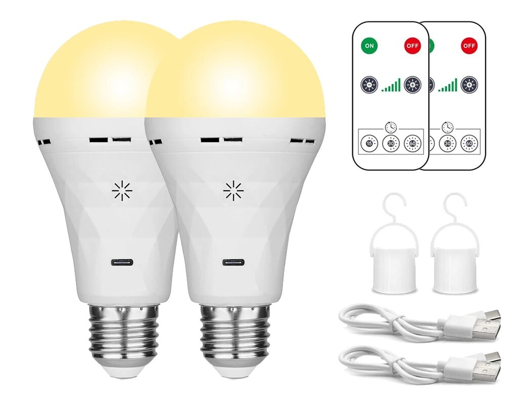 2 шт. LED лампа E27 USB перезаряжаемая, белый светqewqreretrweqWQRETREYTRUEGEAFWraetretryjthrgeafwaesretwraetrtryteyrtwe