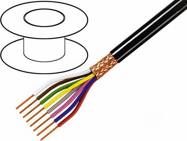 TASKER C8050 Кабель, 8x0,5мм2, оплетка из медной проволоки, PVC, 1шт