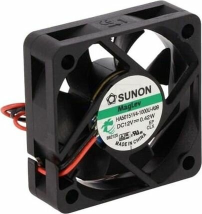 Вентилятор SUNON HA50151V4-1000U-A99 осевой 12В DC 50x50x15 мм подшипник Vapo 13,01 куб. м/ч 15,4 дБА