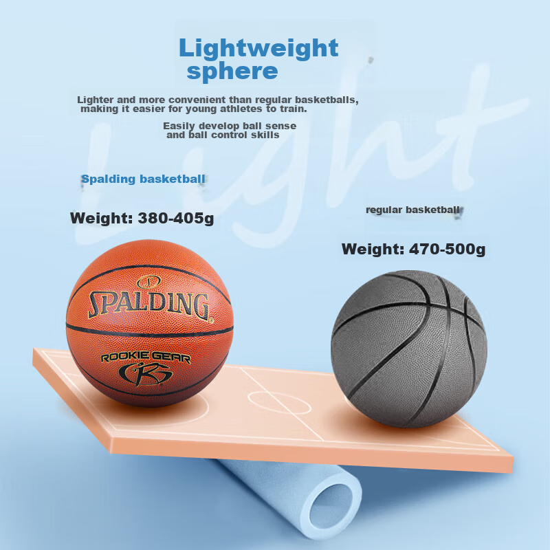 Баскетбольный мяч SPALDING для детей размер 5 из ПУ для школьных тренировок и соревнований Цвет：Тренировка в базовых