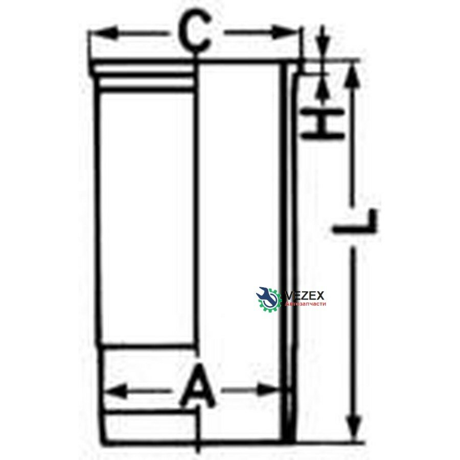 KOLBENSCHMIDT 89927110 Гильза цилиндра