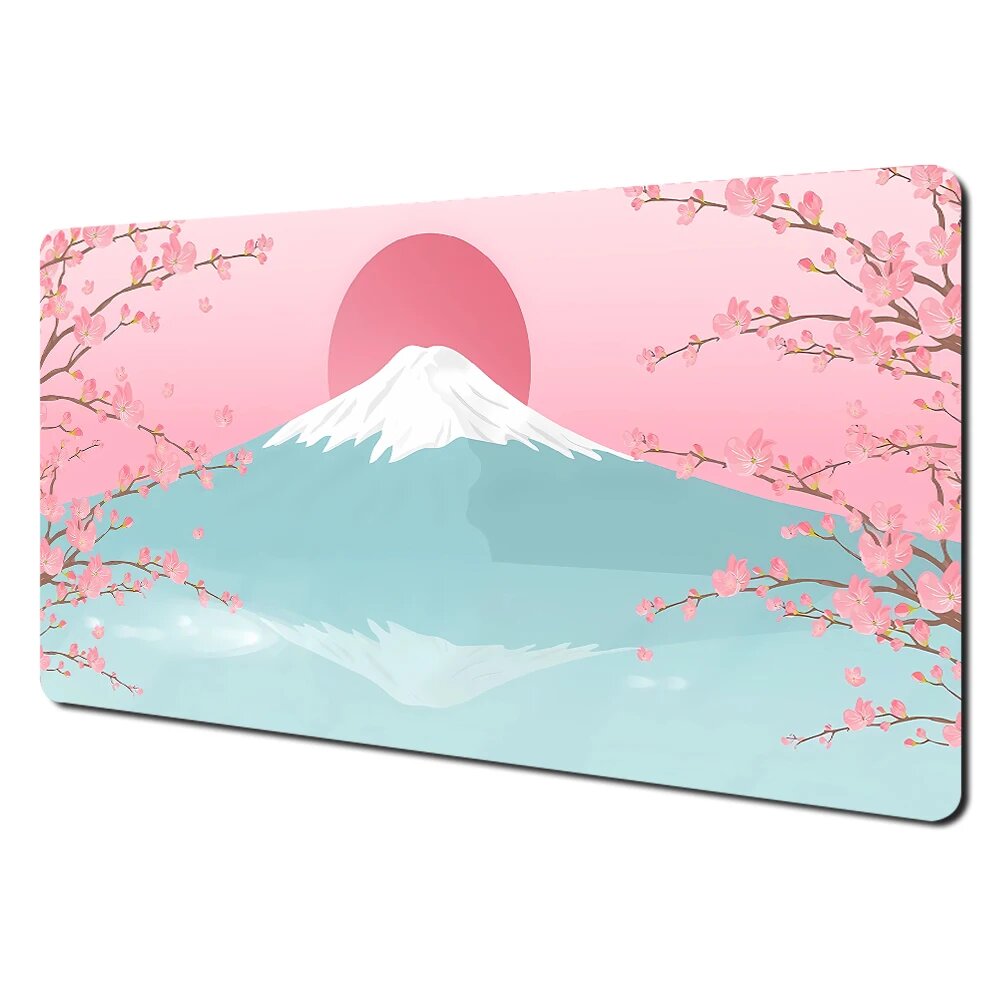 Розовый игровой коврик для мыши Kawaii E-sports, нескользящий, прочный, с 900x400x3mm, mousepads-13