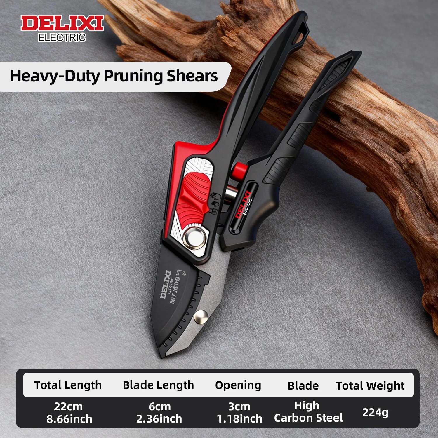 DELIXI ELECTRIC 9-дюймовые садовые ножницы Heavy-Duty