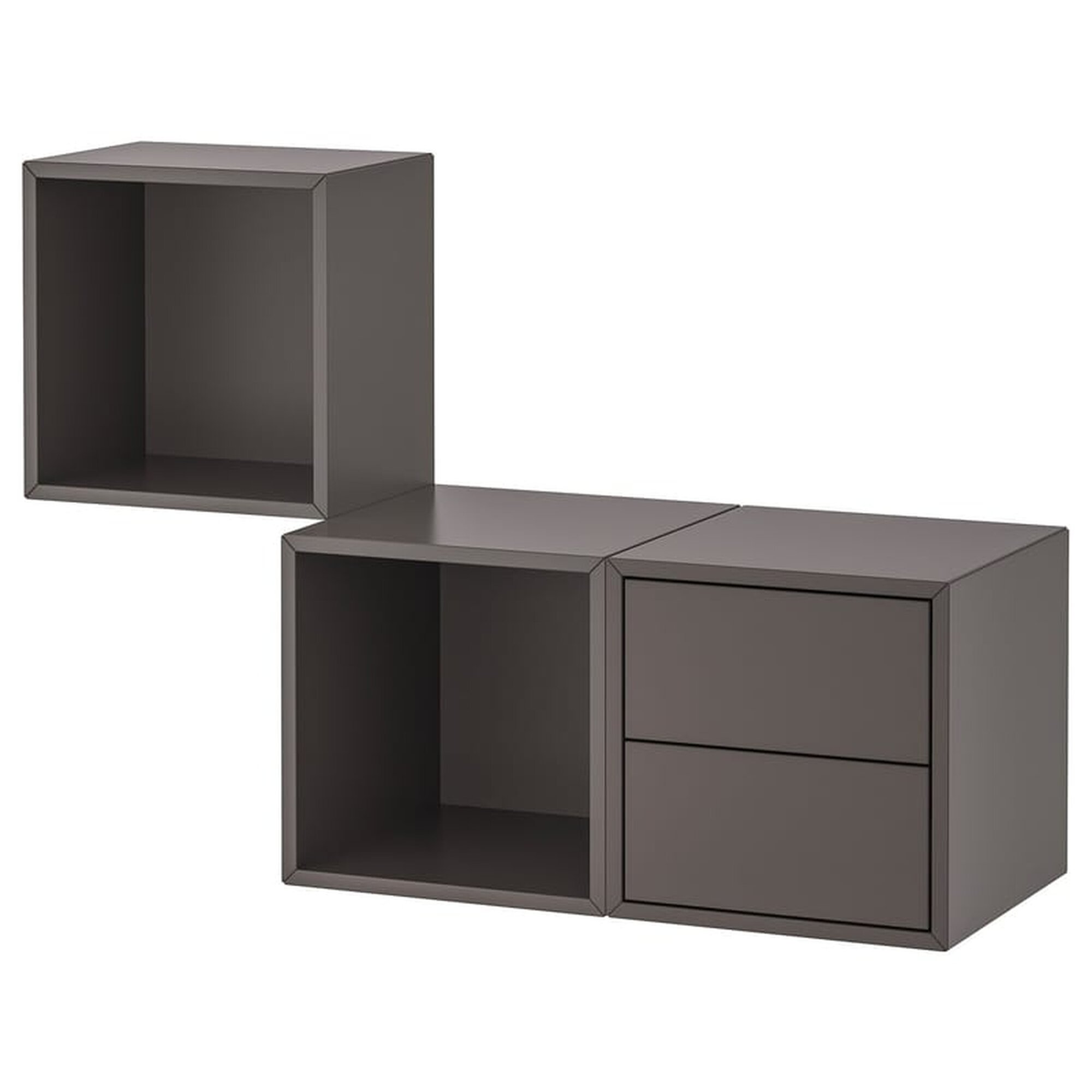 Полка IKEA EKET Комбинация подвесных шкафов, темно-серый, 105x35x70 см 893.363.77