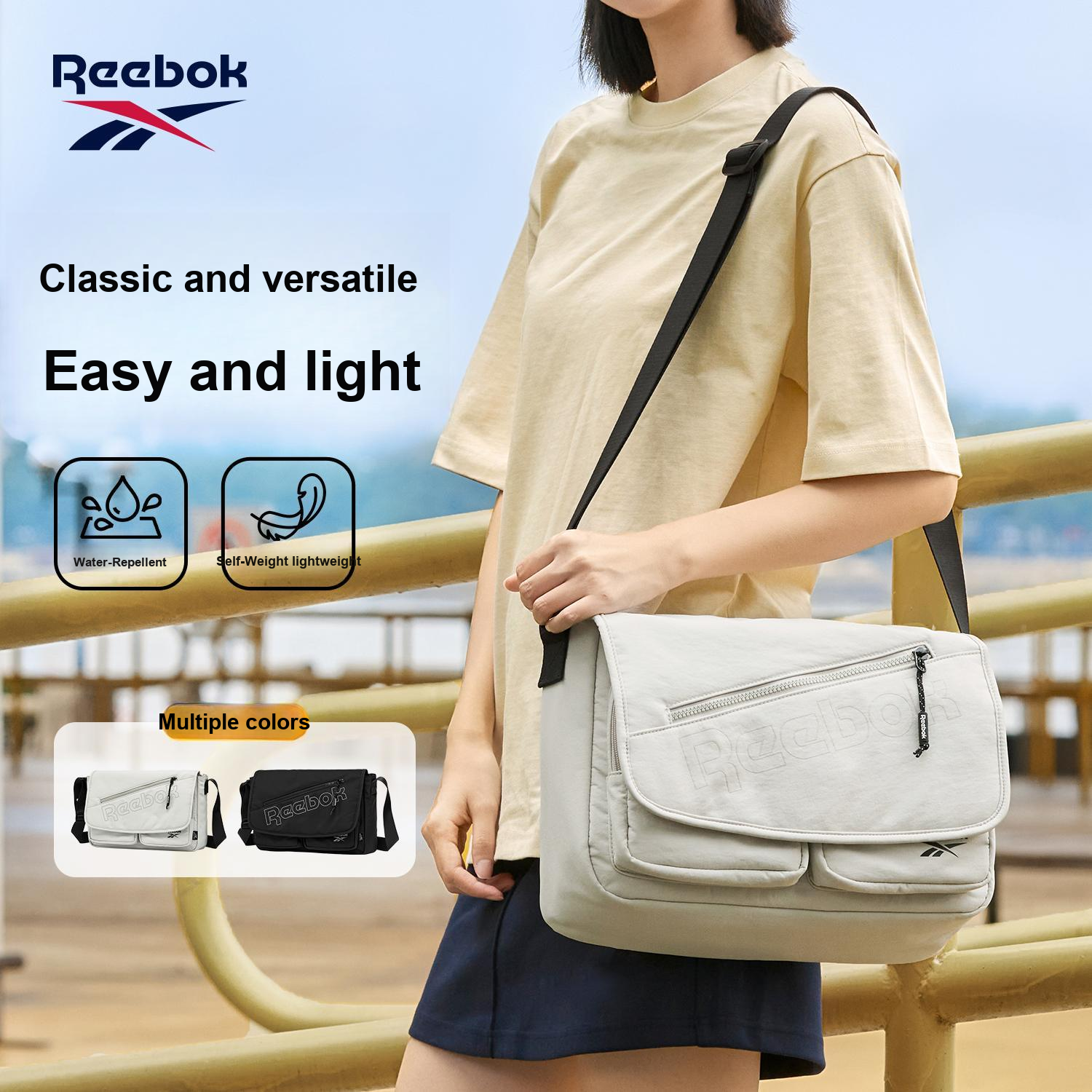Сумка Reebok, фактура тиснение — фото 1