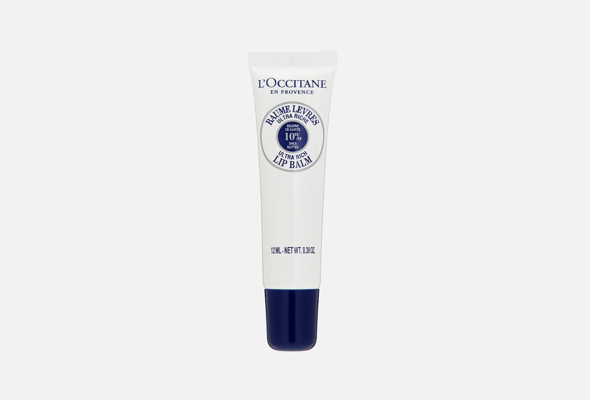 L'Occitane Shea Butter Ultra Rich Lip Balm Увлажняющий бальзам для губ 12мл