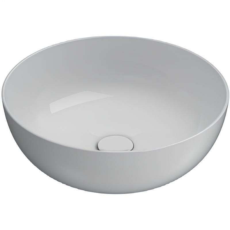 Раковина накладная Globo T-Edge 45 B6T45. BI Белая, керамика, без перелива