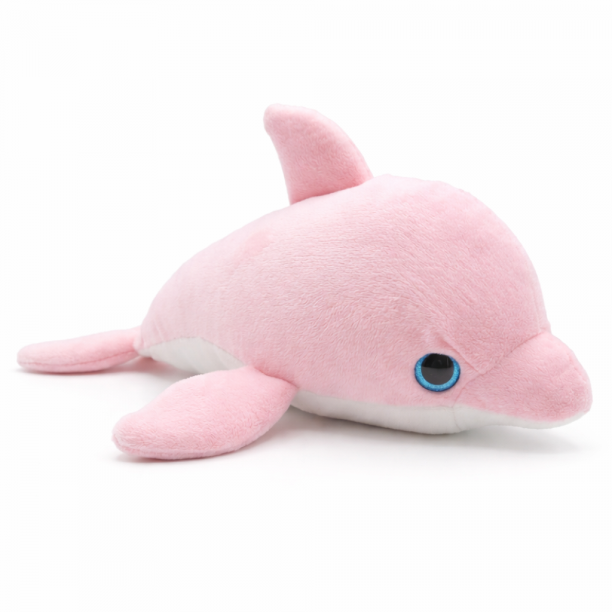 Мягкая игрушка Mimis Дельфин, розовый велюр, 33 см, Mi315