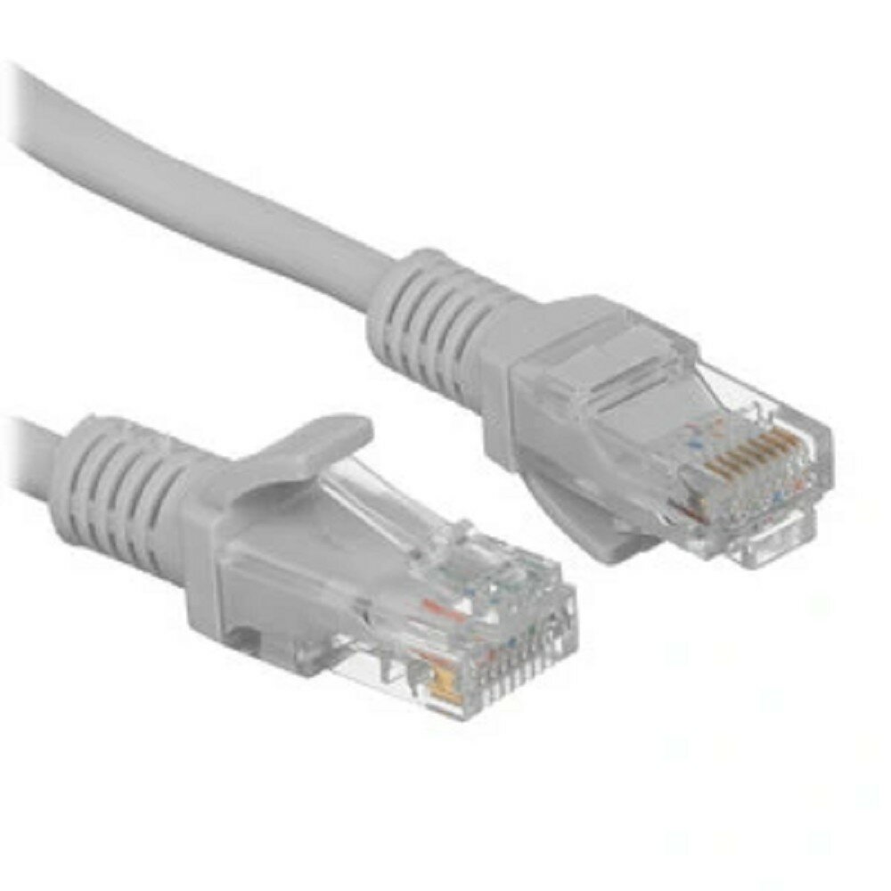 Патч-корд интернет кабель Gembird U/ UTP cat.5e RJ 45 1.5 м Серый