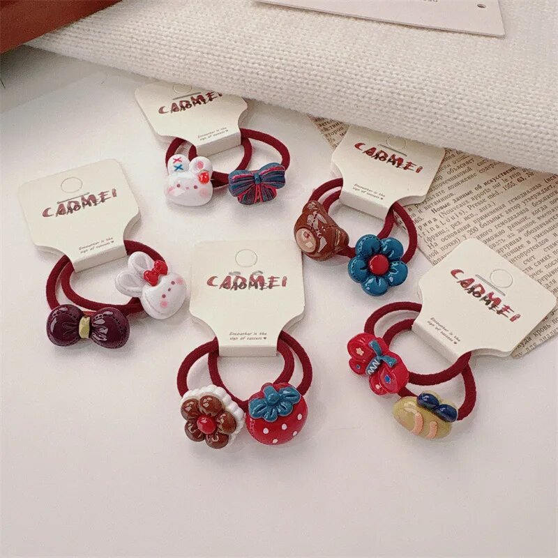 Детские резинки для волос со звездами 2 шт. 5 pairs
