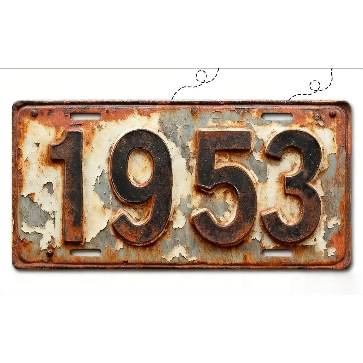 Металлическая номерная табличка CIFBUY 1980 года TYA-1010732-09
