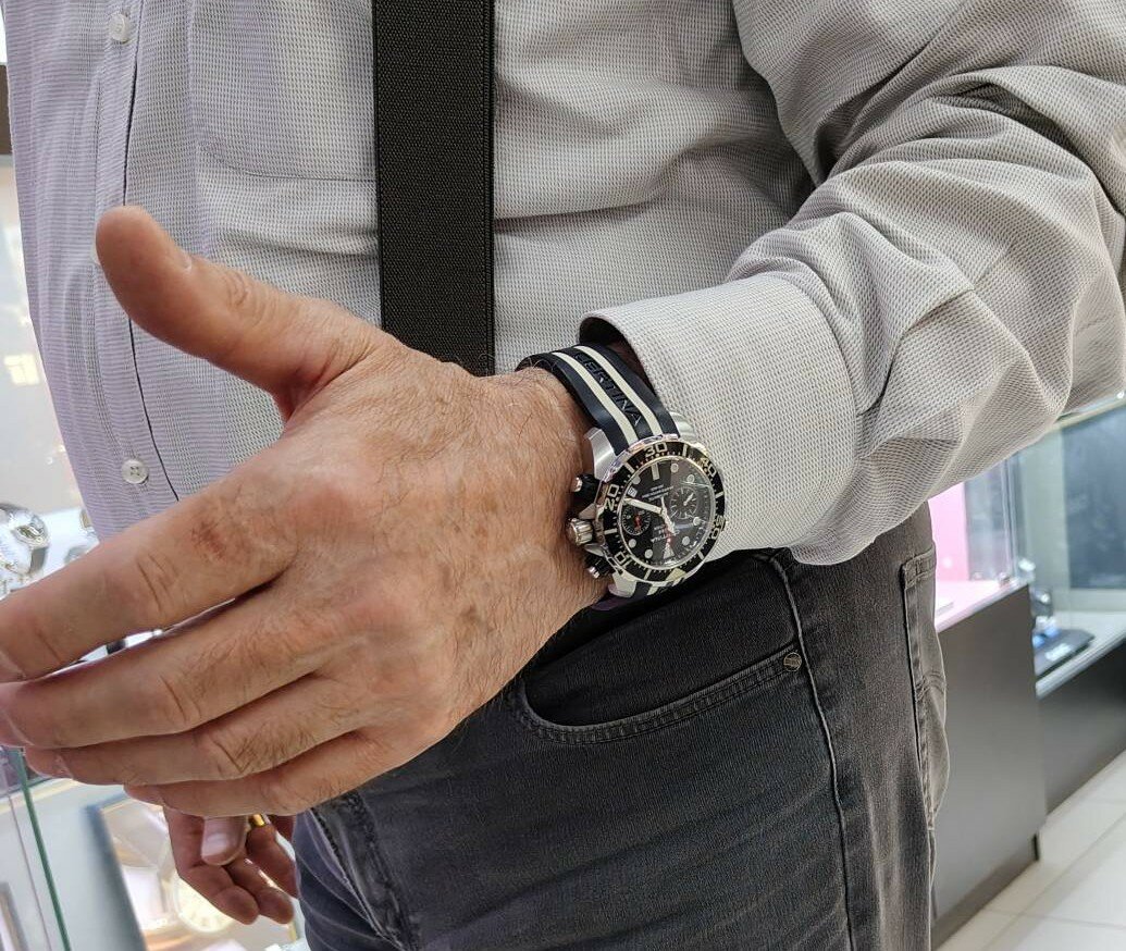 Наручные часы Certina DS Action Diver, черный — фото 1
