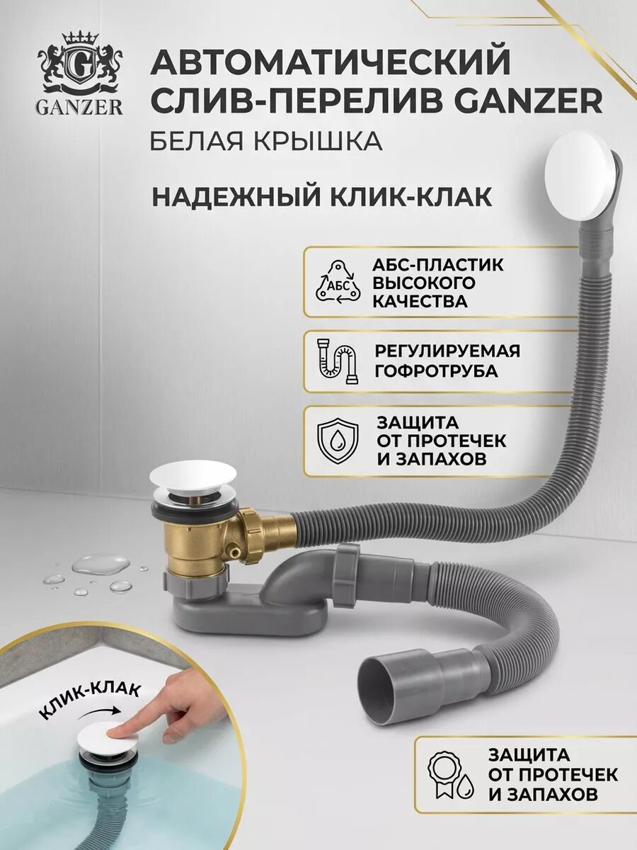 Пластиковая обвязка (автомат) для ванны Ganzer GZ1199-F