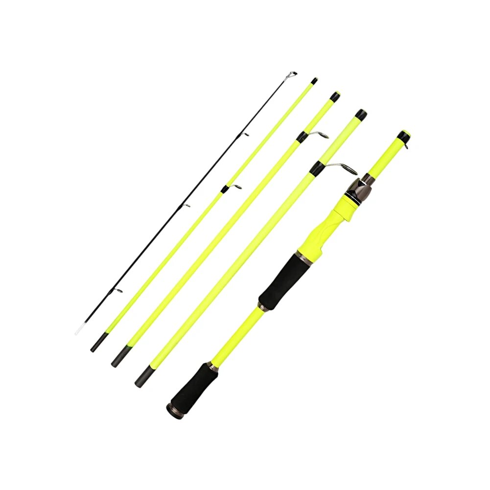 TOOPRE телескопическая удочка для спиннинга 1.8М 2.1М Желтый, A 2.1 Spinnings rod