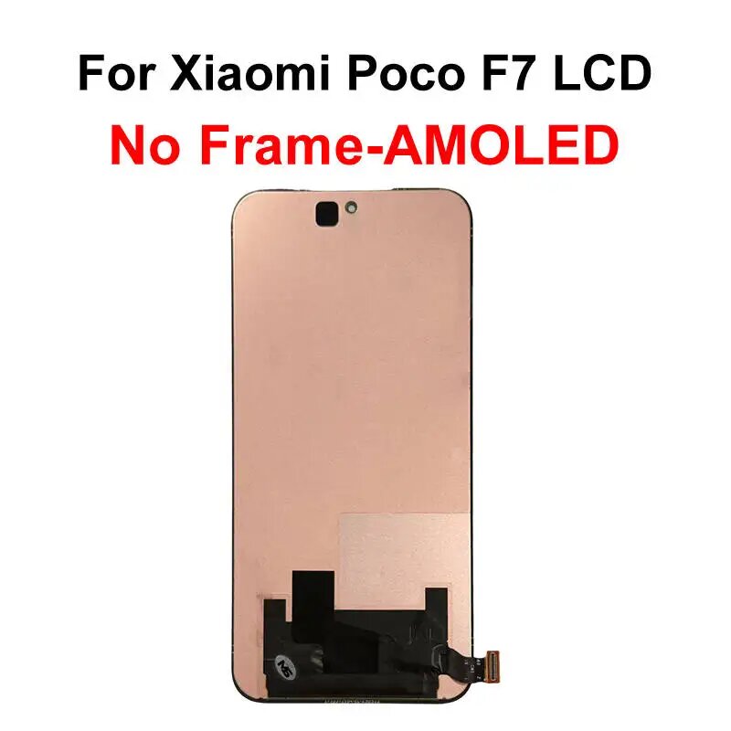 AMOLED-дисплей 6,83 Дюйма Для Xiaomi Poco F7 25053PC47I, Сенсорный Экран LCD В Розовый, No Frame