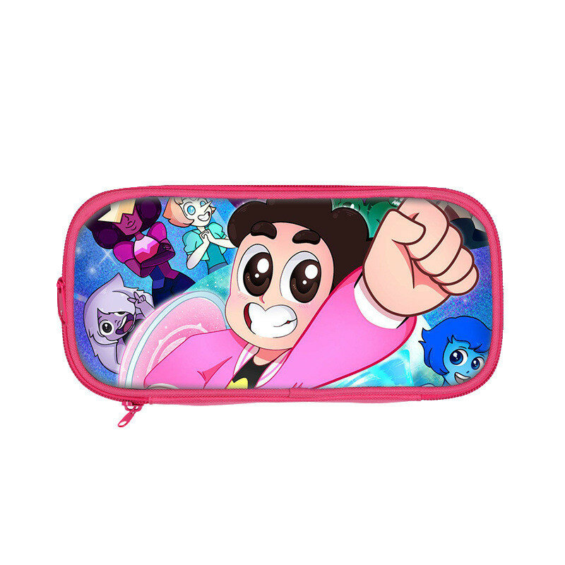 Steven universe детский пенал с двойным слоем и повседневным стилем для школьных принадлежностей размер 20