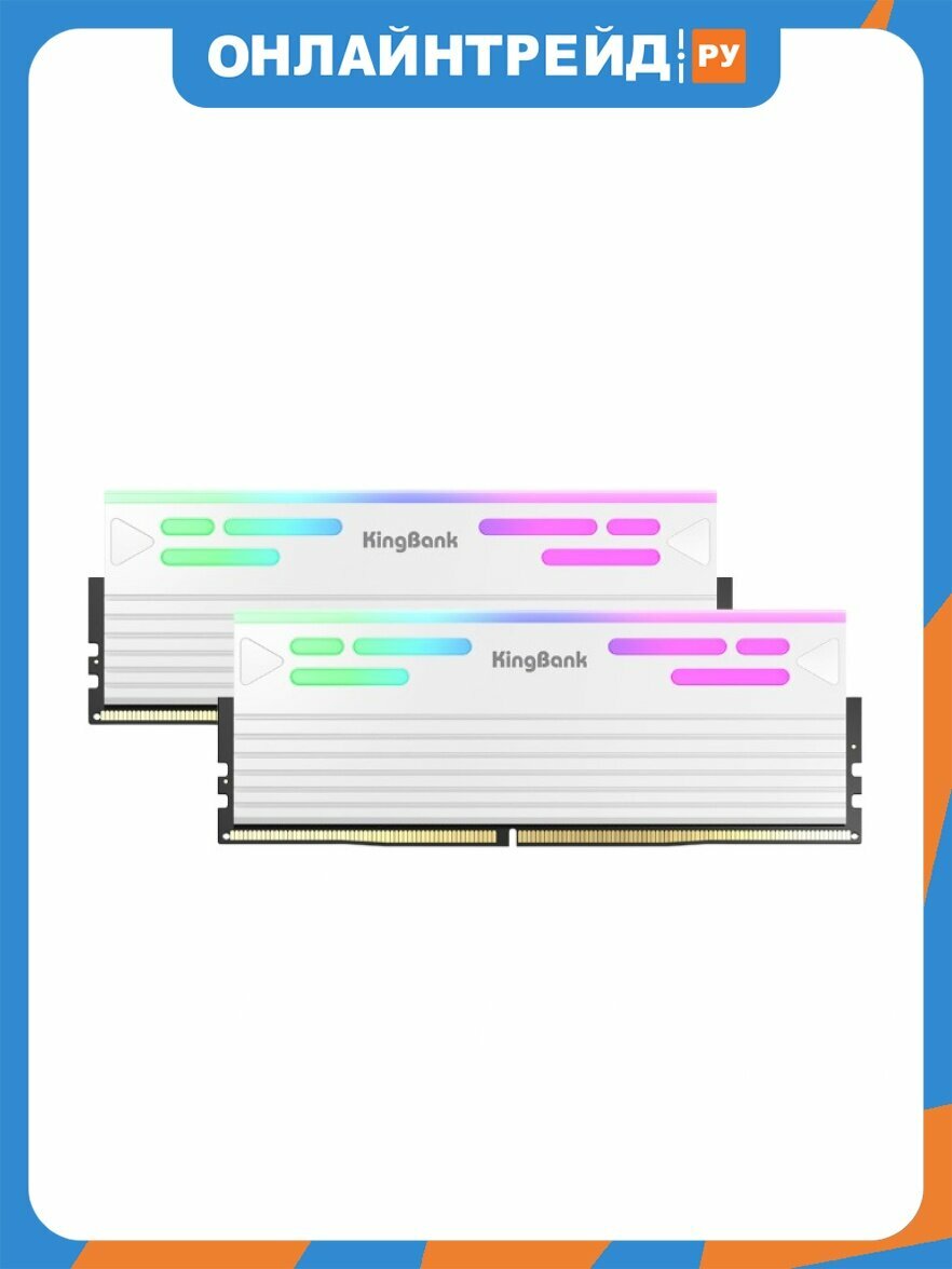 Оперативная память Kingbank 32GB (2x16Gb) DDR5-6000 White RGB DIMM (K5.01. FLA5ED9501)