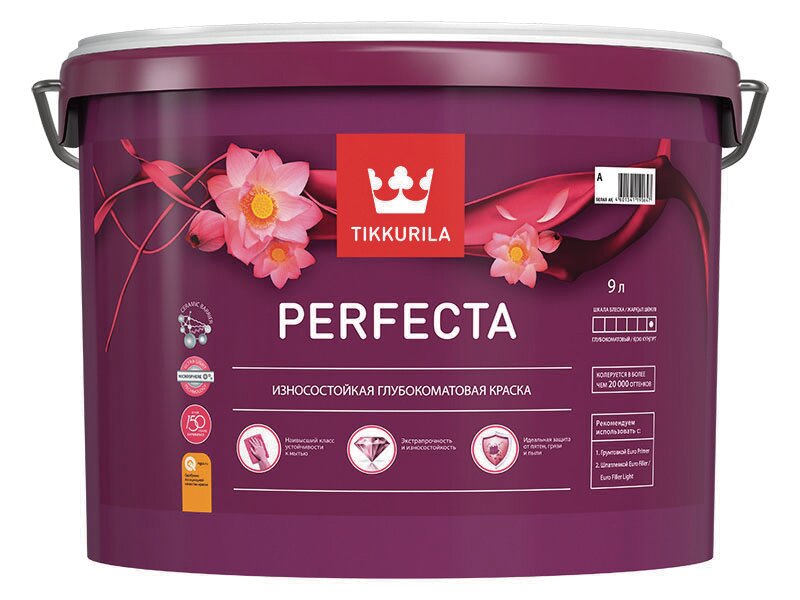 Интерьерная краска Tikkurila HARMONY PERFECTA A гл/мат 9л 700010600