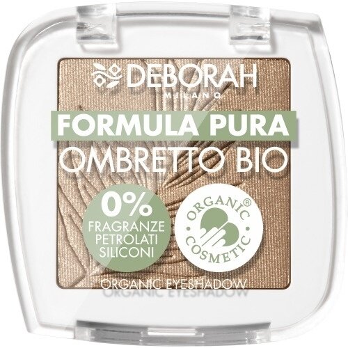 Тени для век DEBORAH Formula pura ombretto bio, тон 08 каштаново-коричневый, 2,5 г (MFV001223)