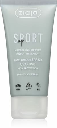 Средство солнцезащитное Ziaja Sport Up Face Cream, 50 мл, spf 50