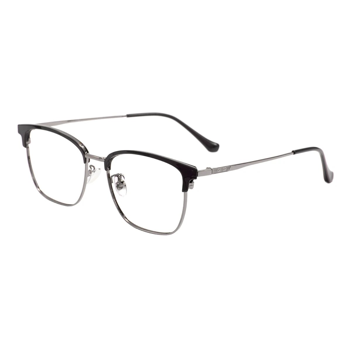 Большие винтажные очки Visionect TR90 black gray, Серый