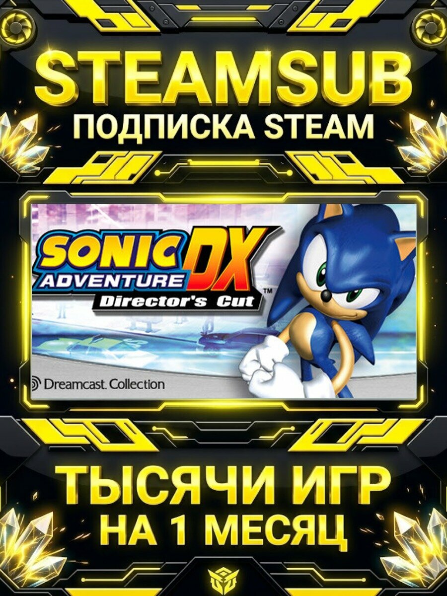 Sonic Adventure DX — подписка Steam на месяц, 7000+ игр на аккаунтах для ПК (РФ + СНГ)
