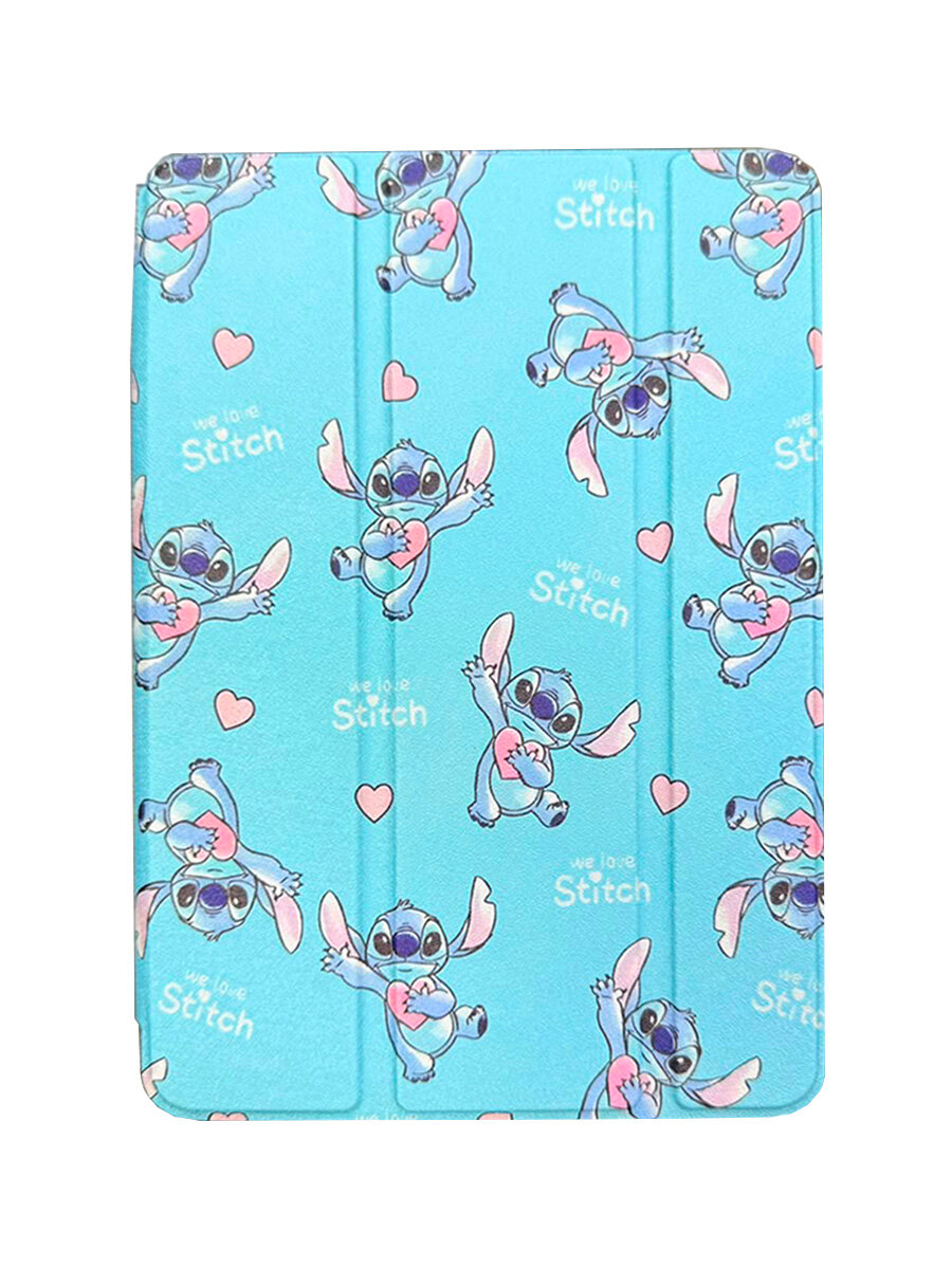Чехол на Samsung Galaxy Tab A11+, 2025 года (SM-X230, SM-X236B)/ Galaxy Tab A9+, 2023 года (SM-X210, X215, X216B) 11", Стич (с отсеком для стилуса)