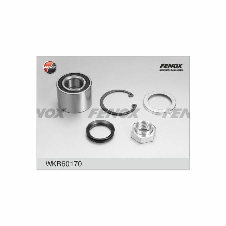 Подшипник ступицы, комплект Peugeot 106 91-, 206 98-, 306 93-, Citroen Xsara 97-, Saxo 96-, FENOX WKB60170