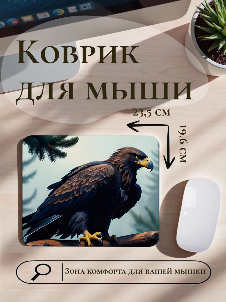 Коврик для мыши Орел на ветке