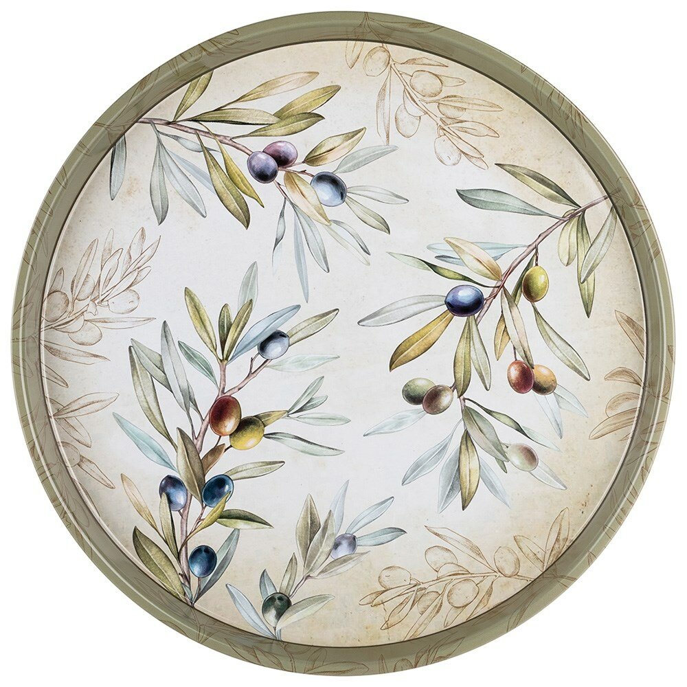 Поднос сервировочный agness 33*2,1 см