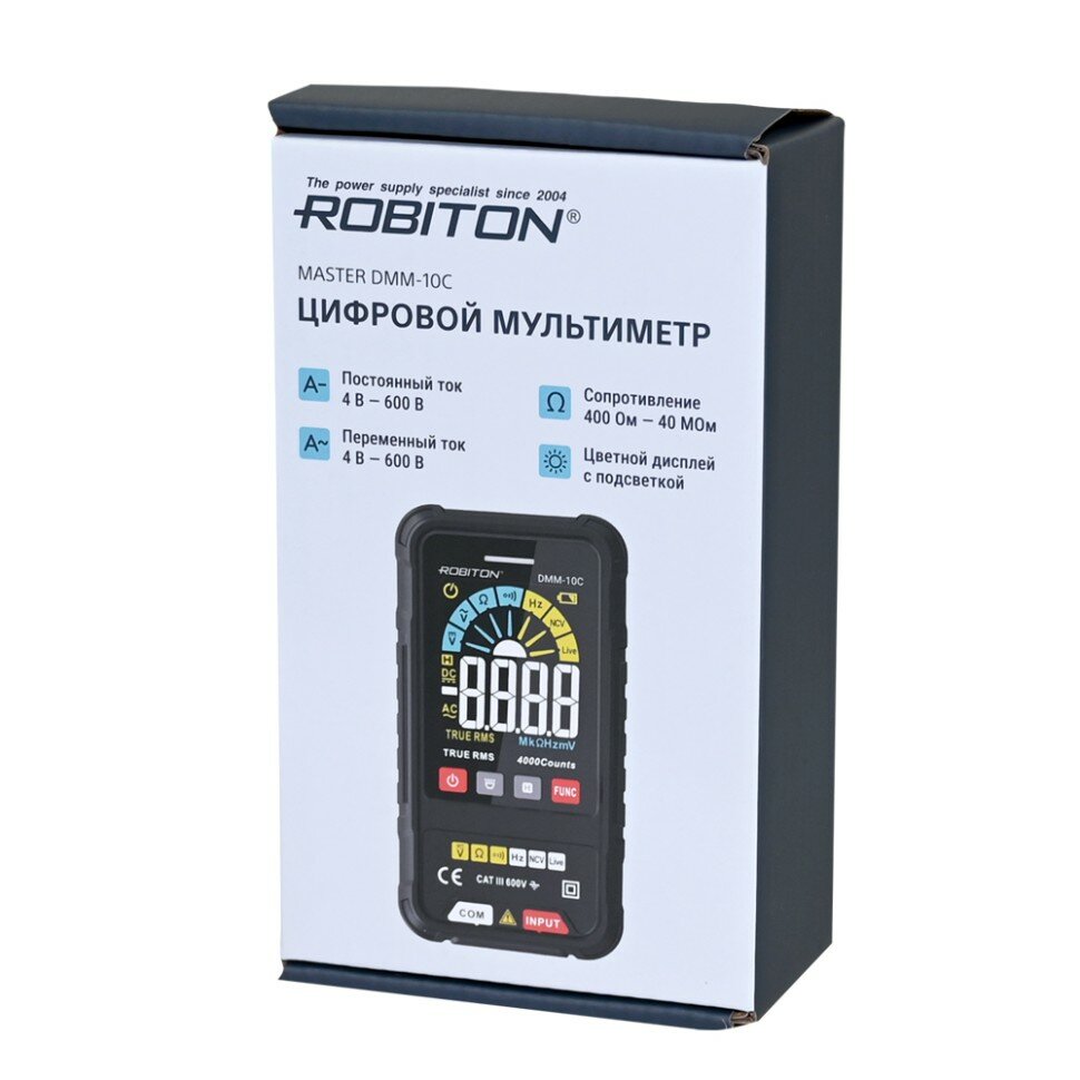 Цифровой мультиметр ROBITON MASTER DMM‑10C — фото 1