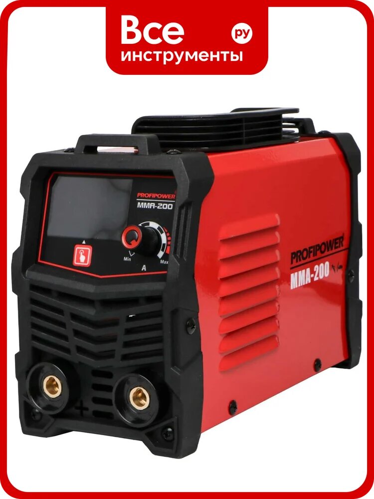 Сварочный инвертор Profipower с большом цифровом дисплеем MMA-200 IGBT (140-240В,200A) E0300