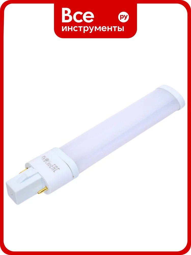 Лампа FL-LED S-2P 6W 6500K G23 600Lm 33x21x167mm замена КЛЛ 9W, предназначена