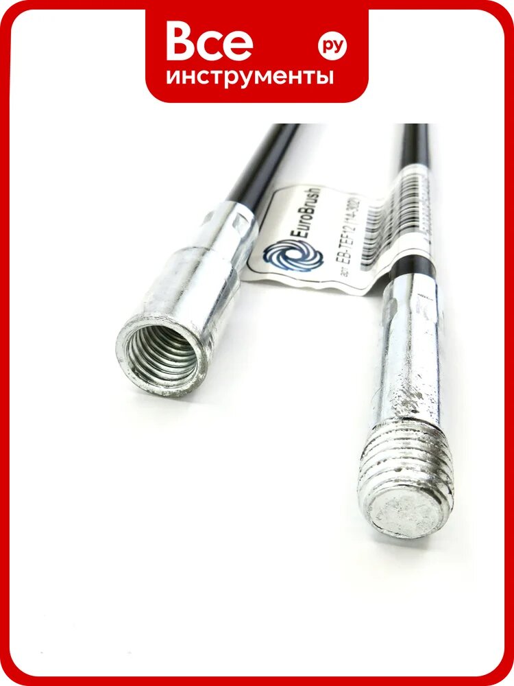 Удлинитель для ершей EuroBrush 1000мм, стеклопластик, посадка 2 х М12 резьба (14-302) EB-TEF12
