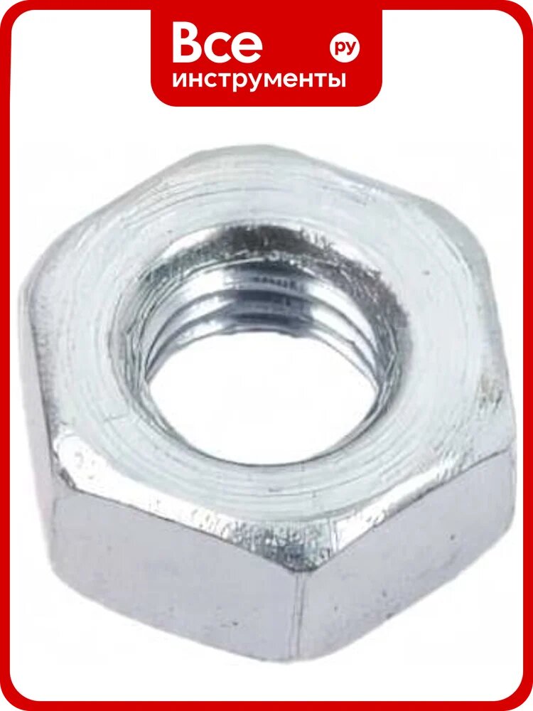 Гайка STEELREX DIN 934, цинк, М3. 1000 шт, для фиксации крупных и мелких деталей из разных материалов