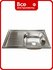 Мойка mixline 50х80х18 см, 0.8, правый выпуск 3 1/2, с сифоном 528178